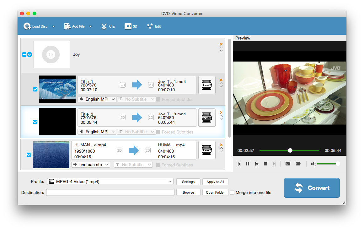DVD-Video Converter - Convert any DVD and video to MP4 on Mac