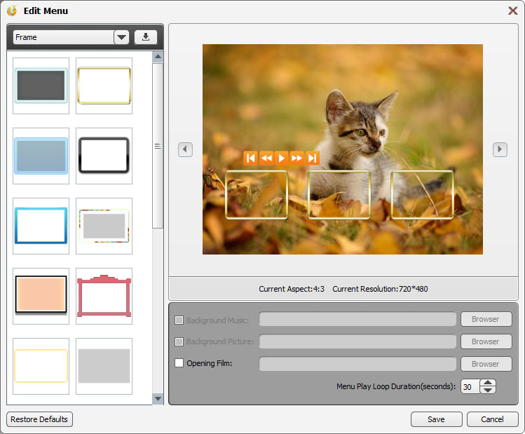 Make a Custom DVD Menu with a DVD Menu Creator